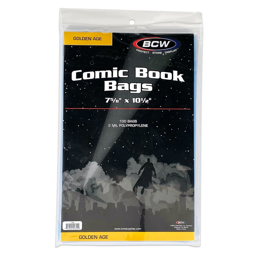 BCW Golden Comic Bags – 4C Distribution